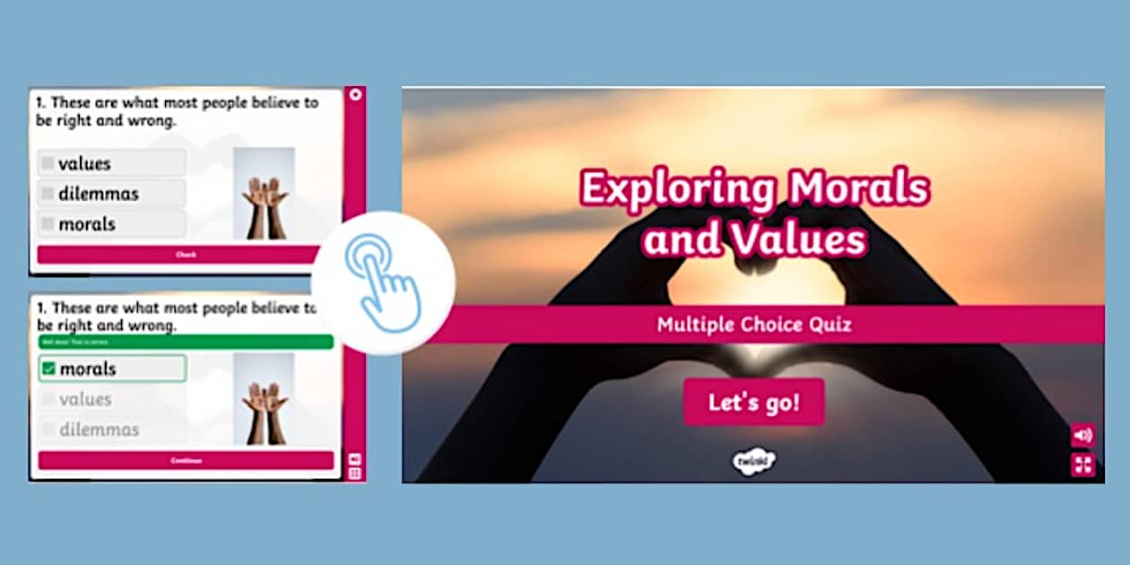 RE: Exploring Morals and Values: LKS2 Interactive Quiz