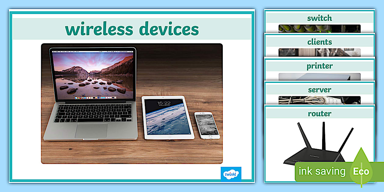 KS2 Computer Network Photograph Display Posters - computing