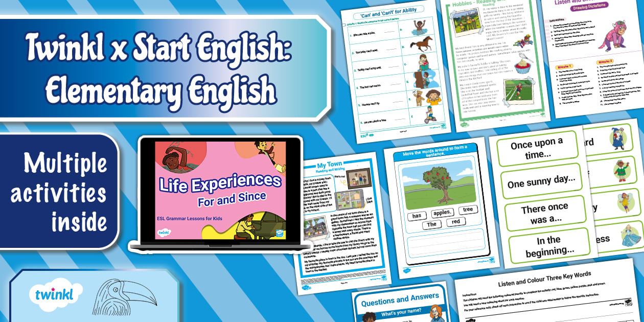 * NEW * Twinkl x Start English: Elementary English 4 Skills Activity Pack