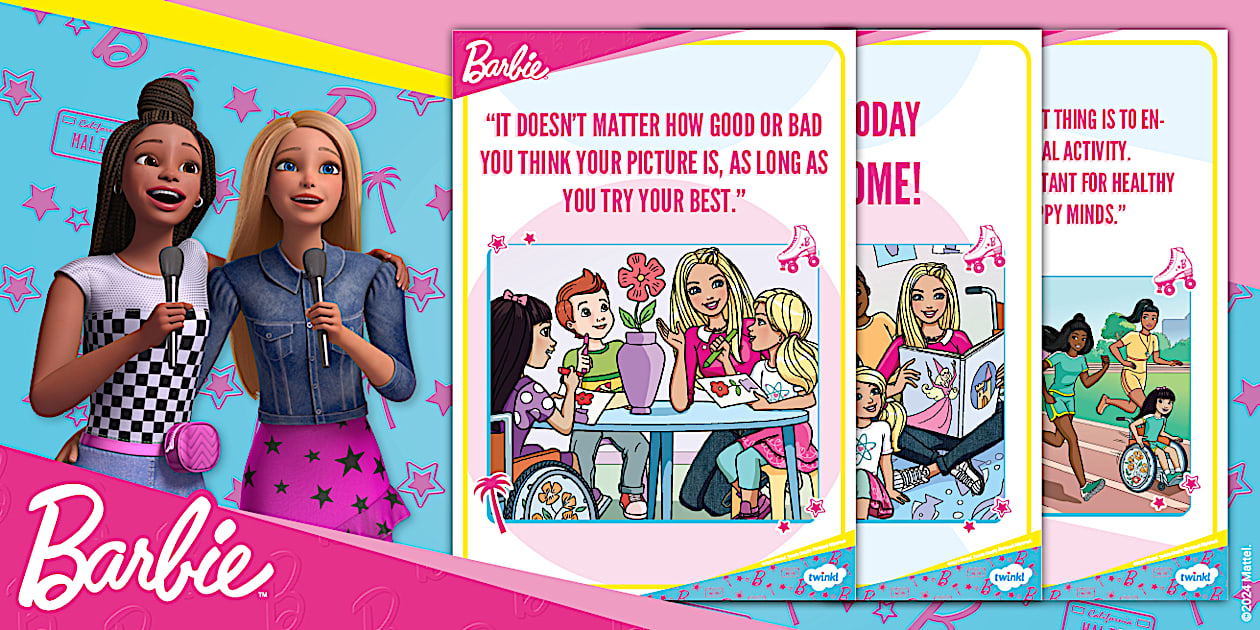 Barbie: Inspirational and Motivational Quotes Posters