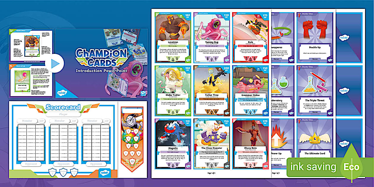 Champion Cards Starter Pack (teacher made) - Twinkl