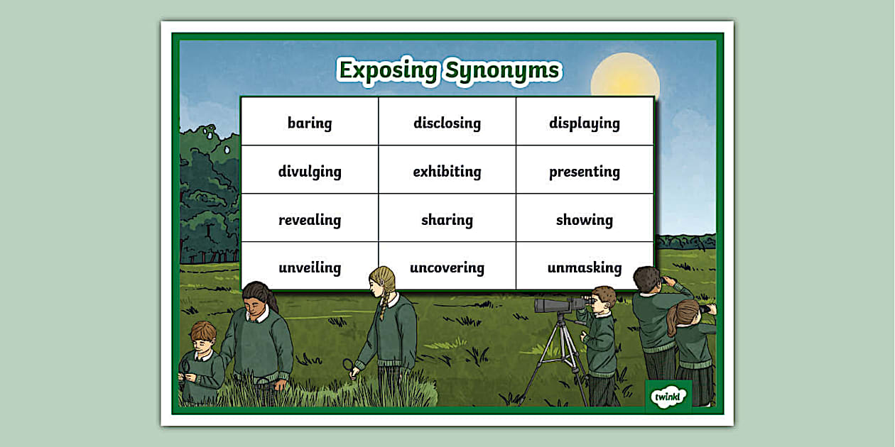 Exposing Synonym Word Mat (Teacher-Made) - Twinkl