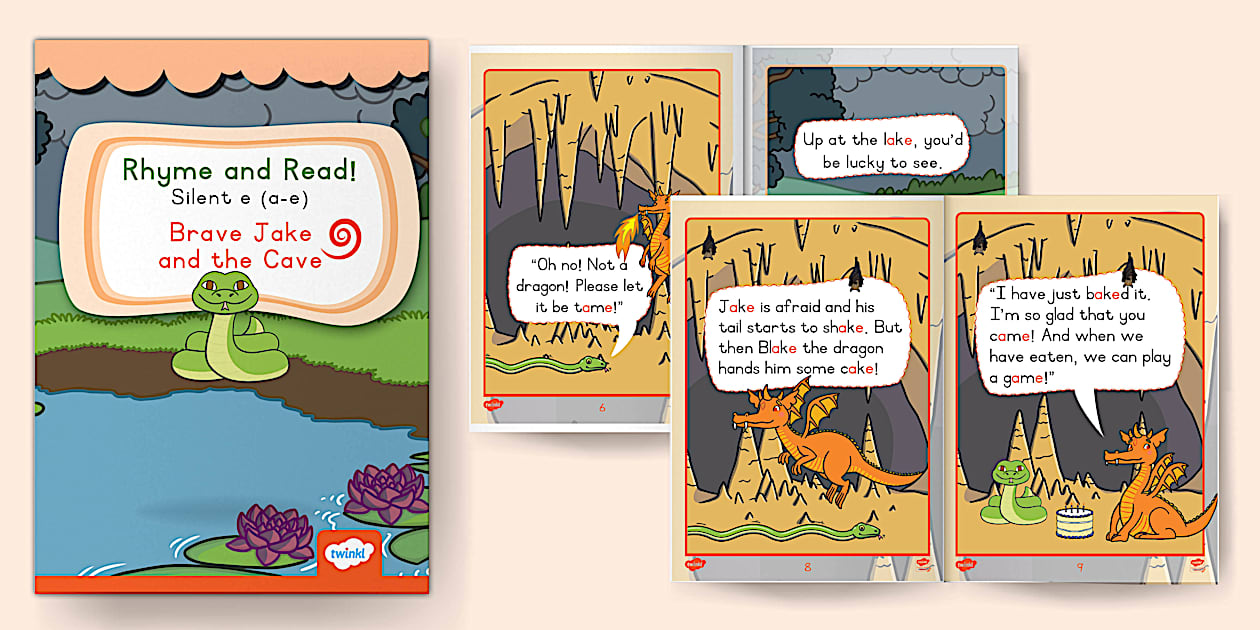 Rhyme and Read eBook: Brave Jake and the Cave - Twinkl