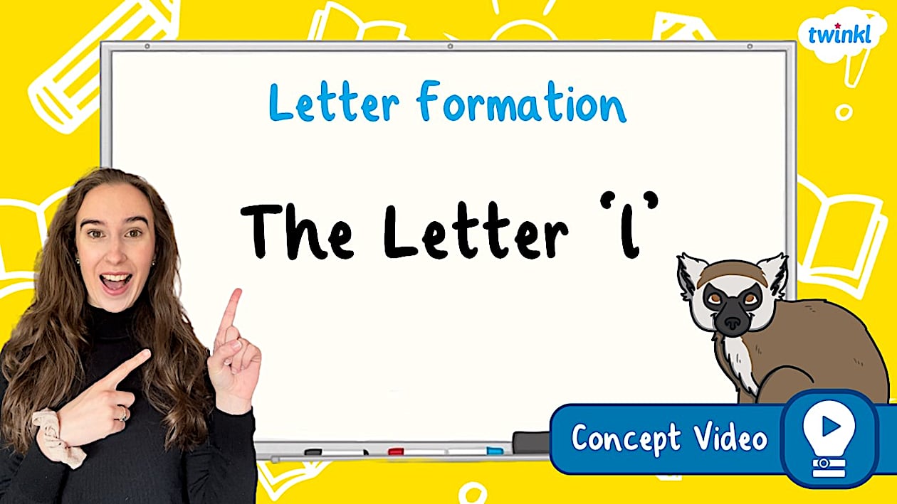 The Letter 'l' | Letter Formation Concept Video - Twinkl