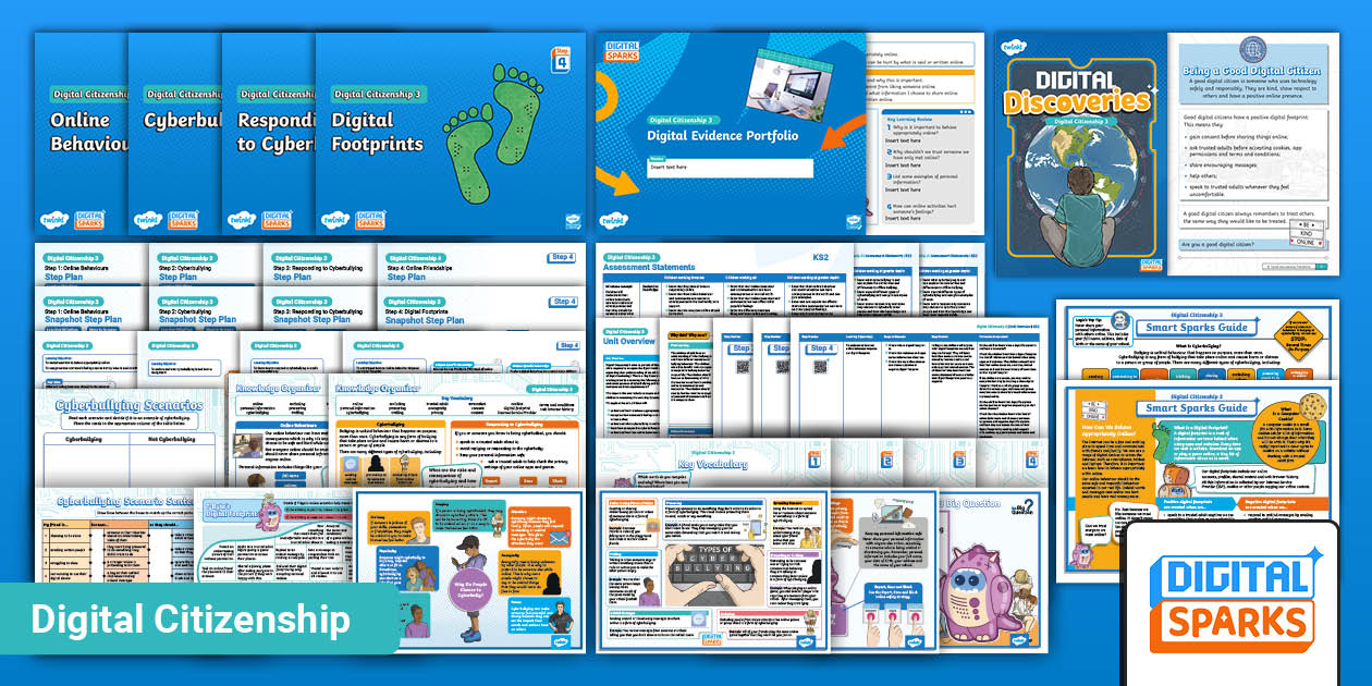 Digital Sparks: Digital Citizenship 3: Unit Pack - Computing