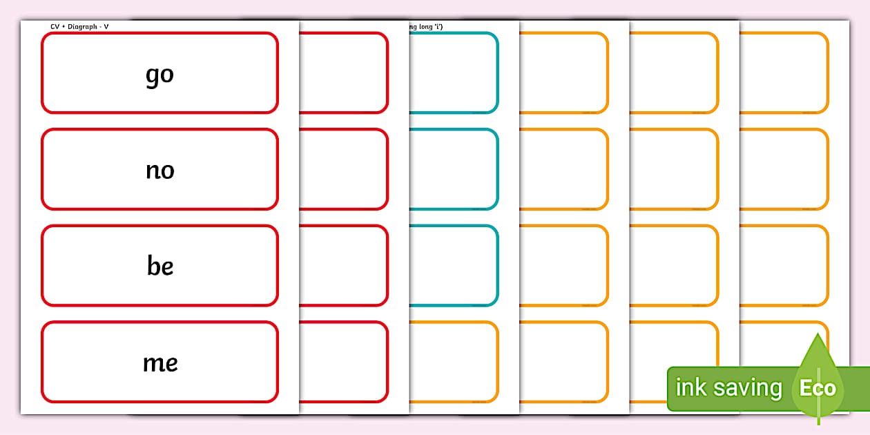 Open Syllables Word Cards (teacher made) - Twinkl