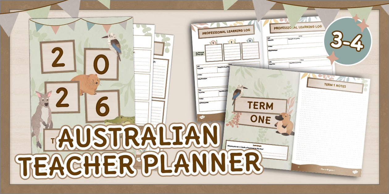 2026 Australian Teacher Planner 3-4