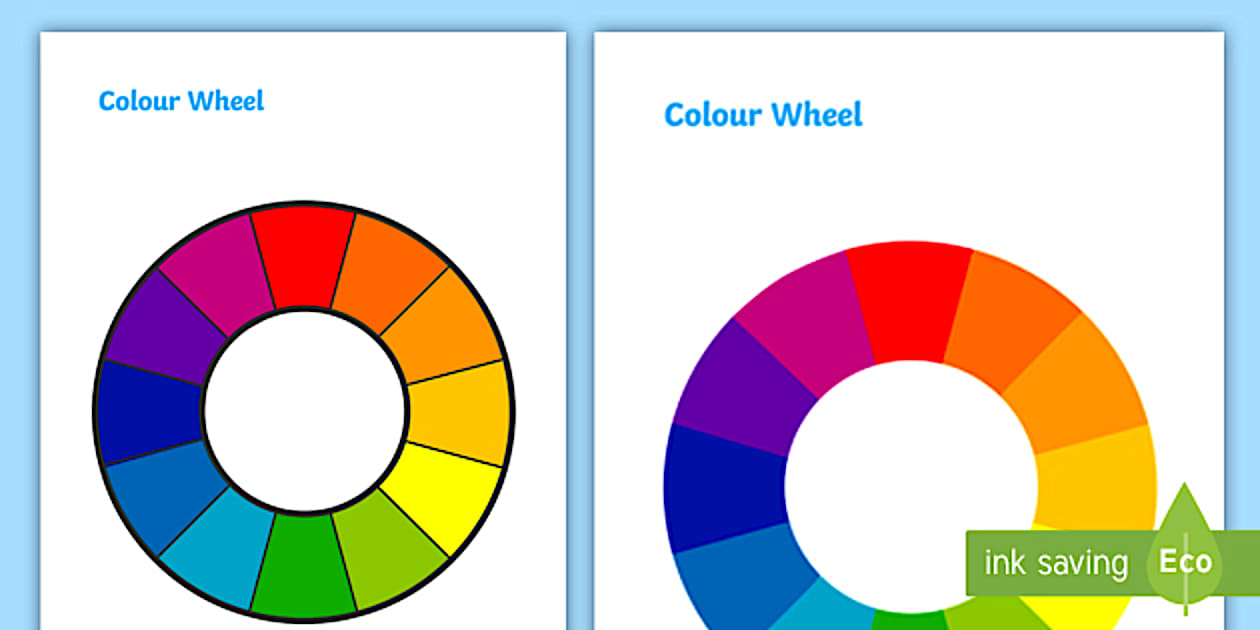 Primary Colour Wheel Template - Teaching Resources - Twinkl