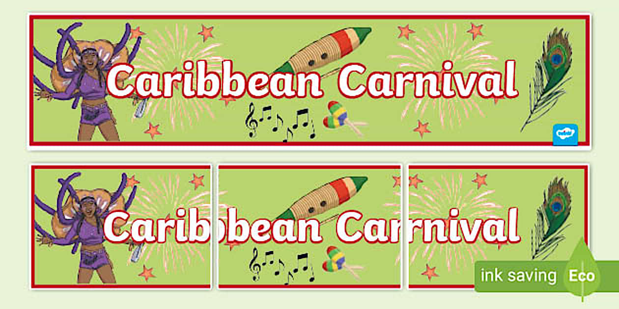 Caribbean Carnival Display Banner - KS2 - Festivals - Twinkl