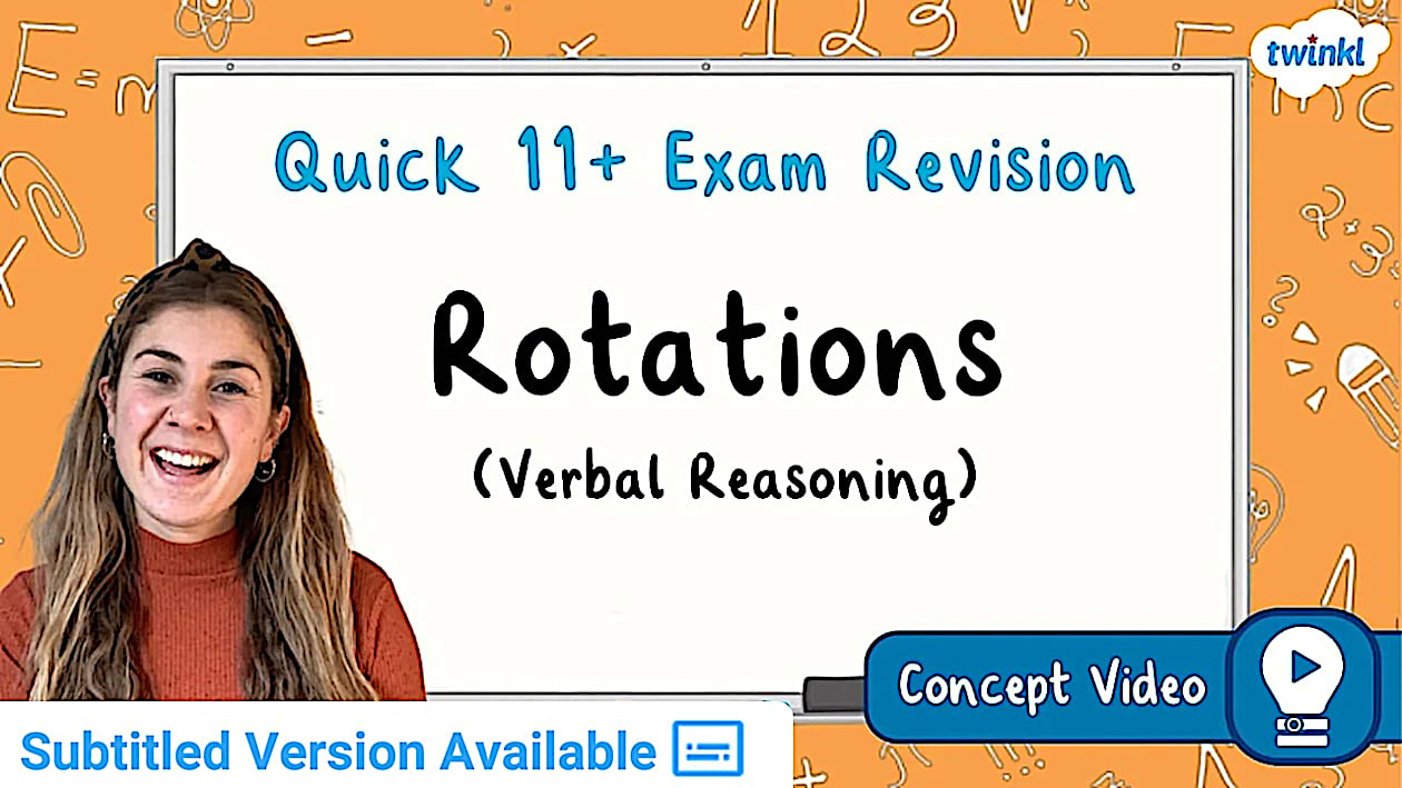 👉 Rotations (Non Verbal Reasoning) | 11+ Exams Concept Video