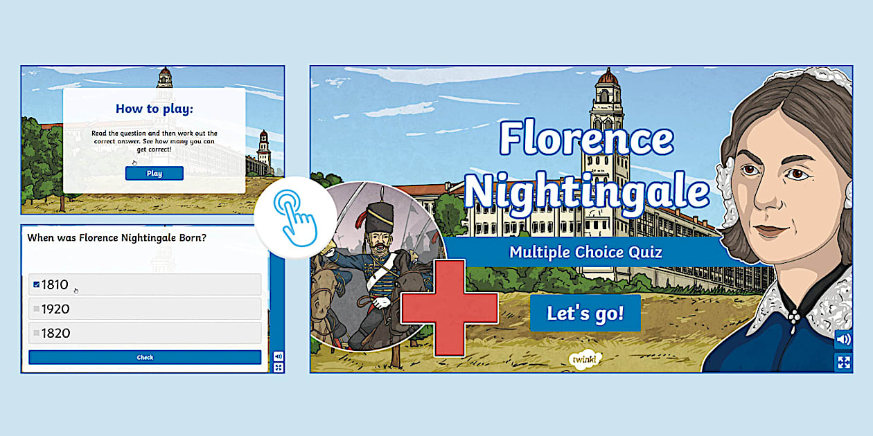 Florence Nightingale Interactive Quiz (teacher made)