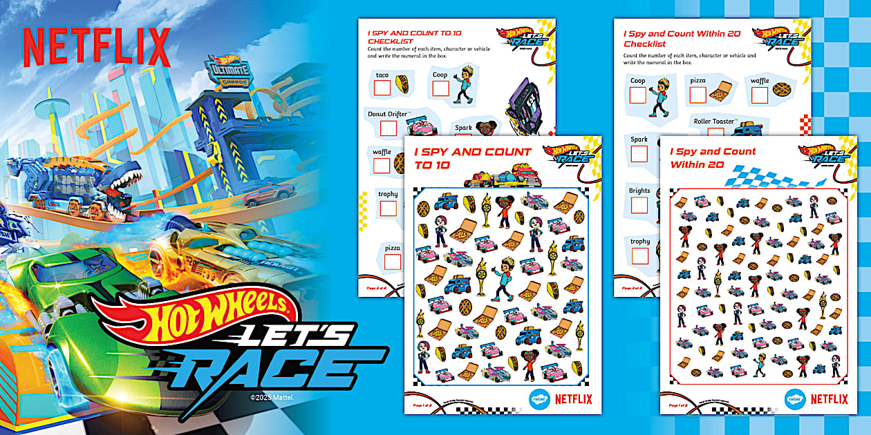 👉 Hot Wheels: I Spy and Count Pack