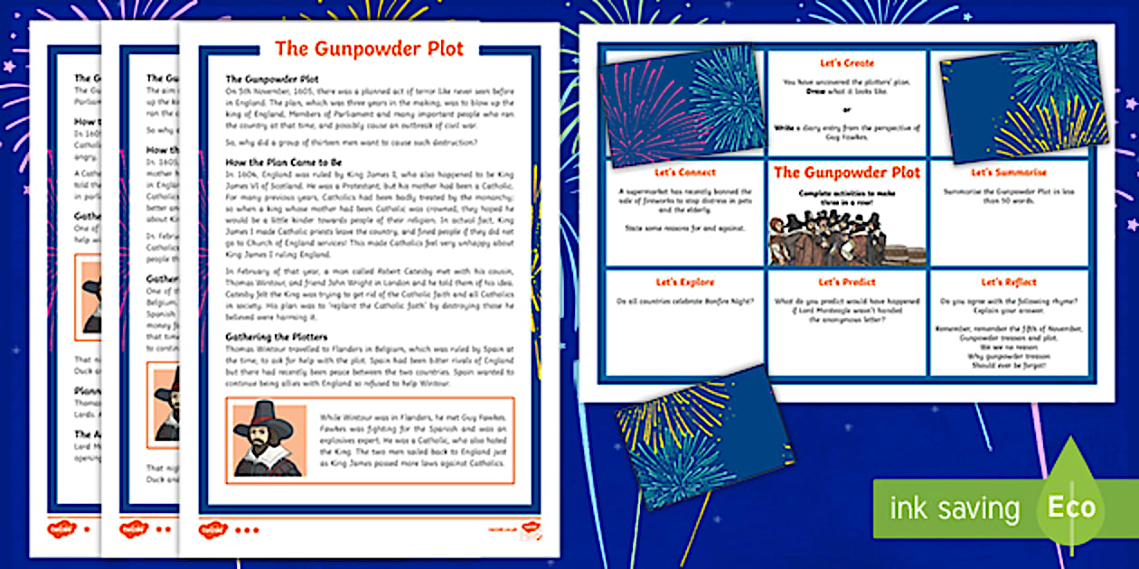 Reflective Reading Comprehension | The Gunpowder Plot | CfE