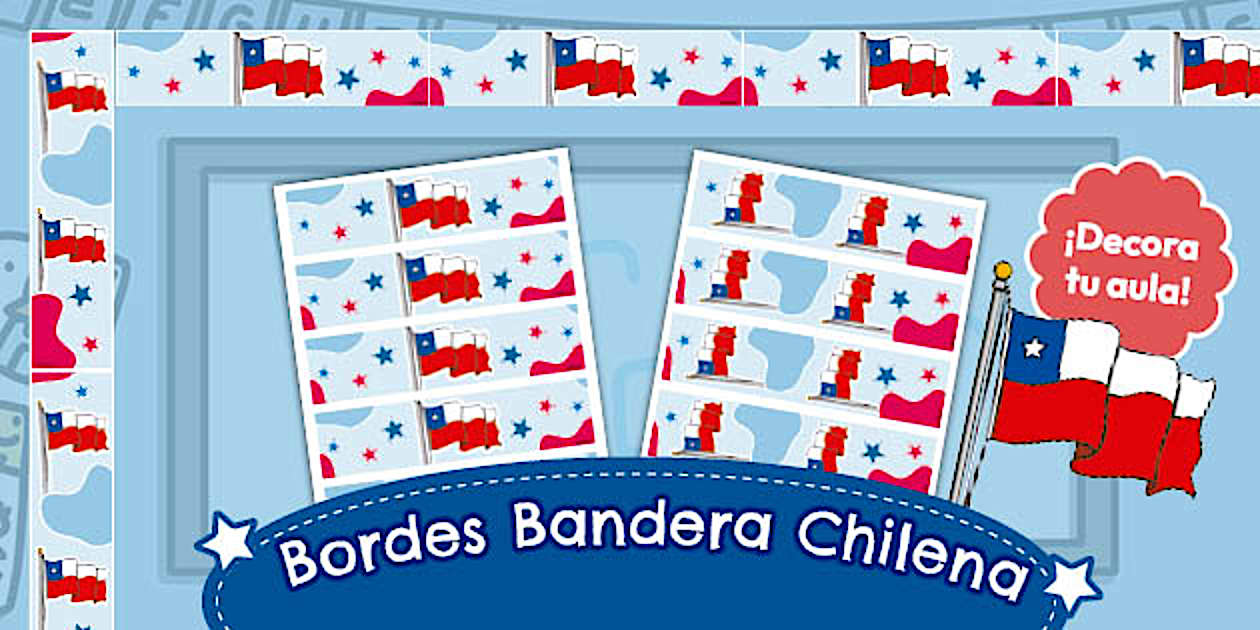 Bordes | Banderas | Fiestas Patrias | Festividades | Básica