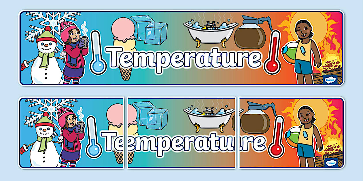 Temperature Display Banner - Twinkl Science (teacher made)