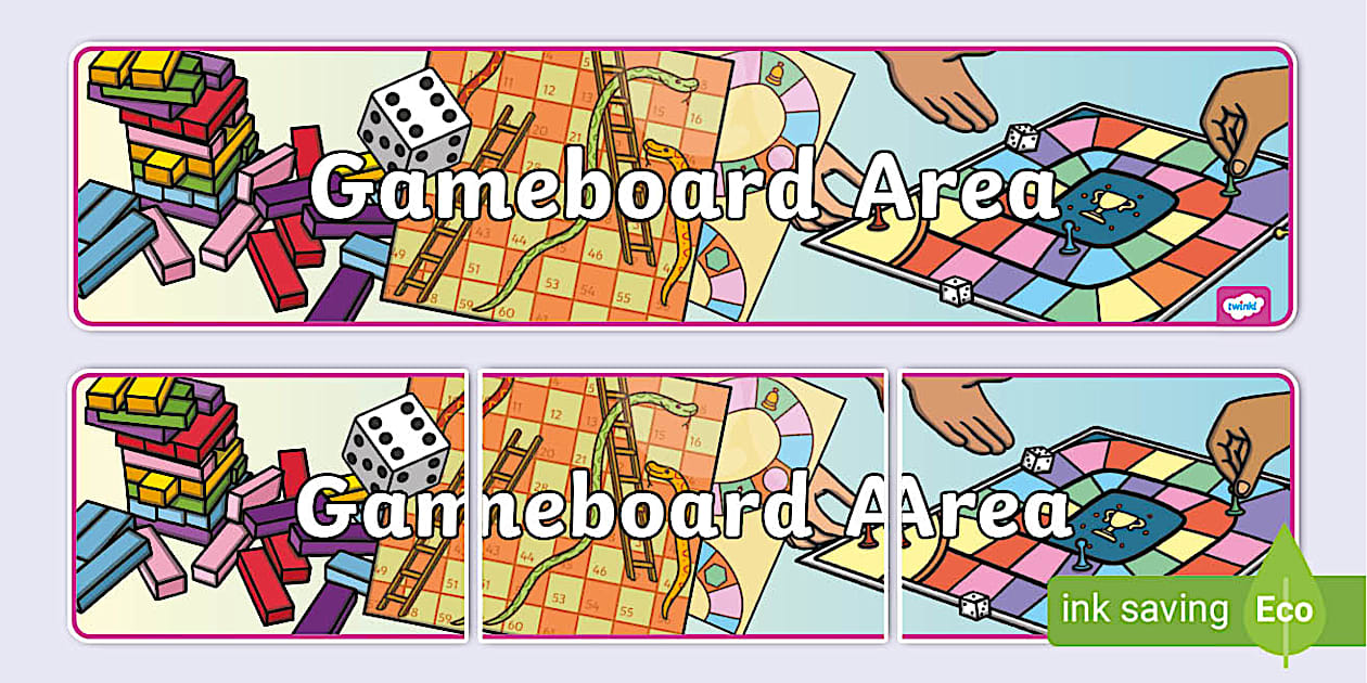 Gameboard Area Display Banner (teacher made) - Twinkl