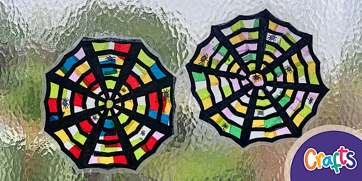 Spiderweb Suncatcher | Twinkl Crafts (professor feito)