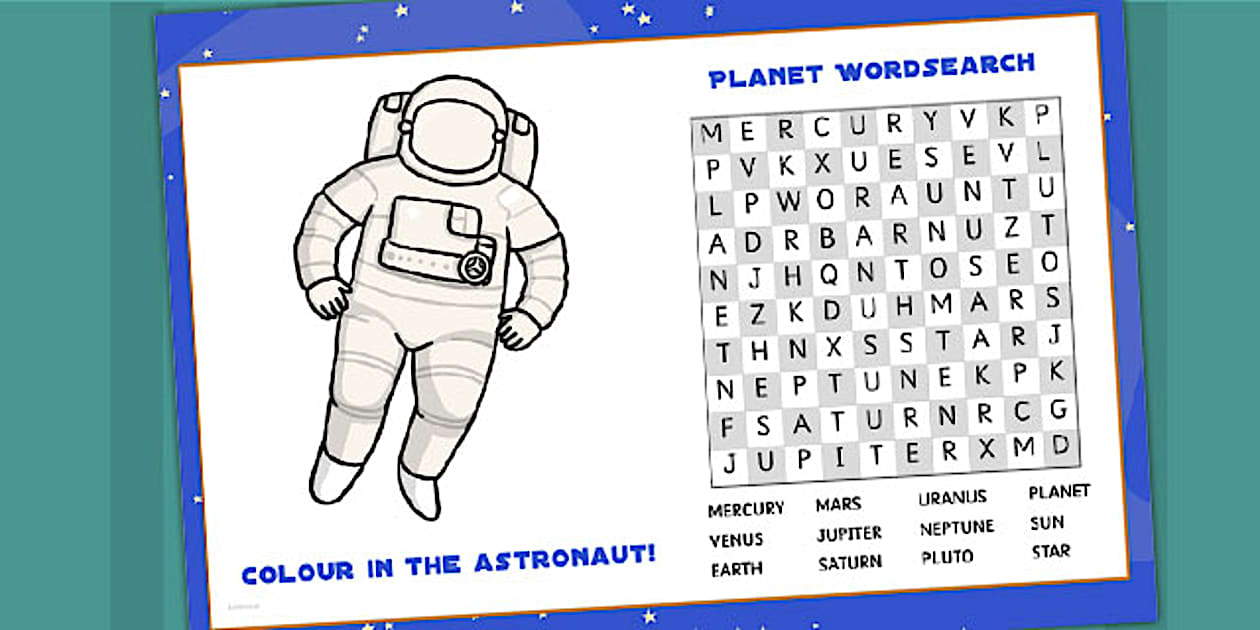 Space-Themed Party Activity Place Mats | Twinkl Parents