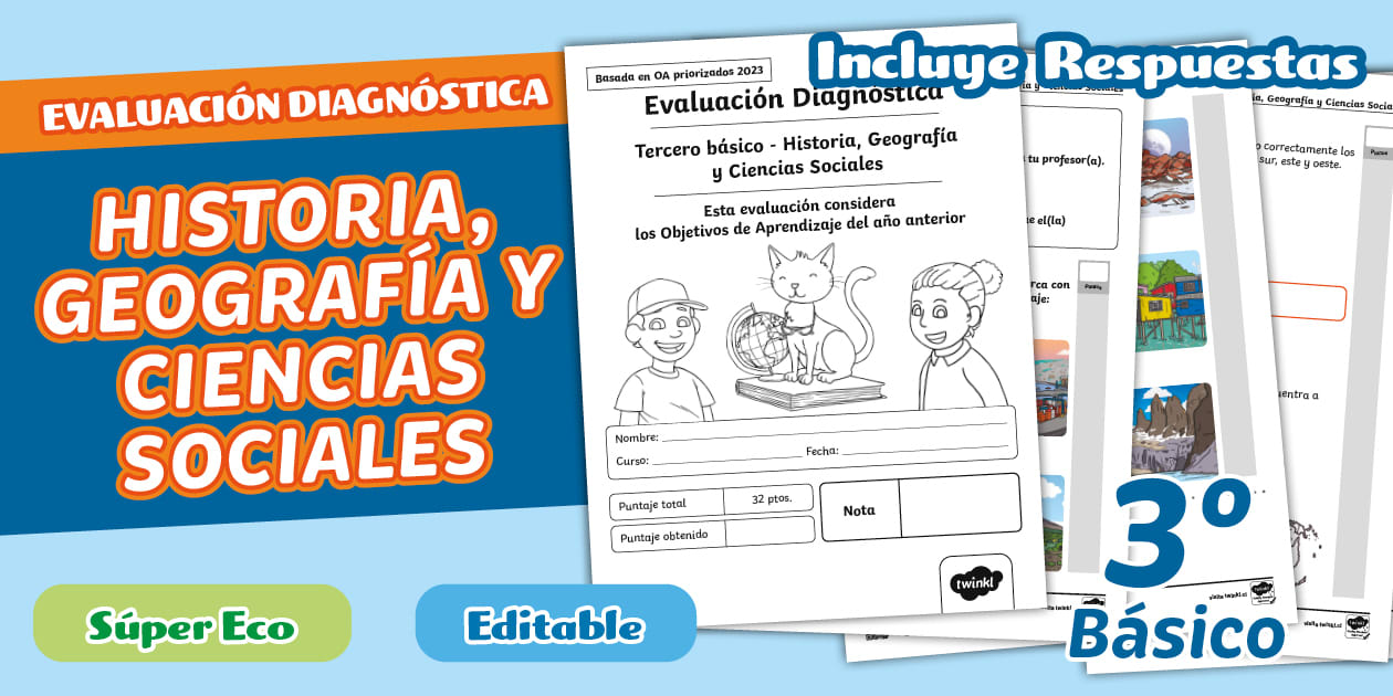 Prueba de Diagnóstico Historia 3º Básico