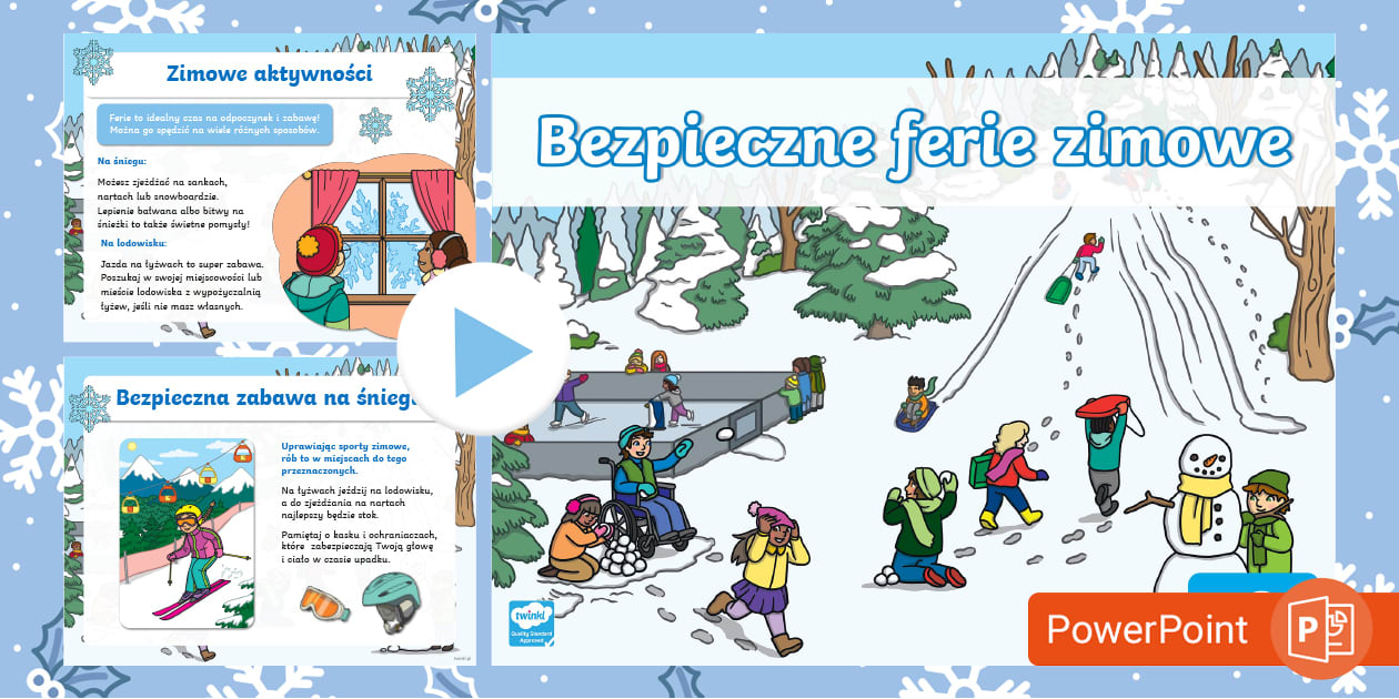 Bezpieczne ferie | Prezentacja | Nasze zimowe przygody