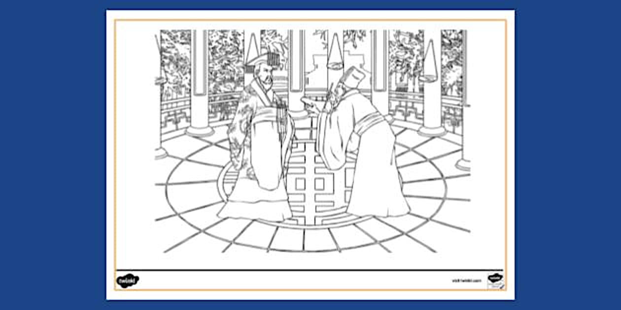 Priest Scene Colouring Sheet | Colouring Sheets - Twinkl