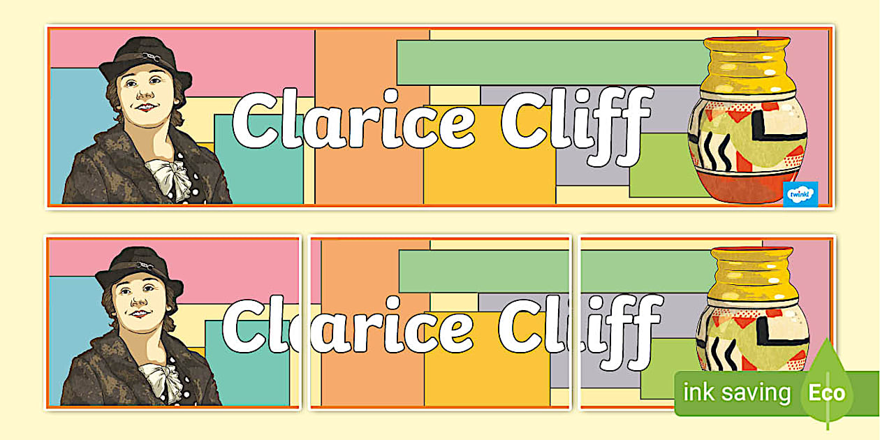 Clarice Cliff Display Banner (teacher made) - Twinkl