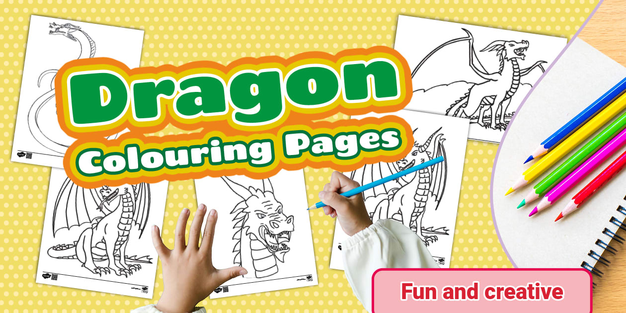 Dragon Colouring Pages | Twinkl Canada