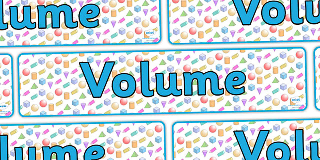 Volume Display Banner (Hecho por educadores) - Twinkl