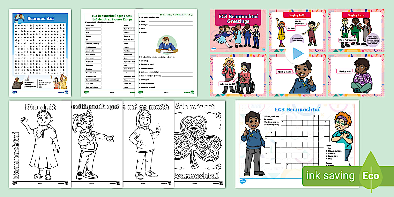 Beannachtaí Pacaiste Acmhainní (Teacher-Made) - Twinkl