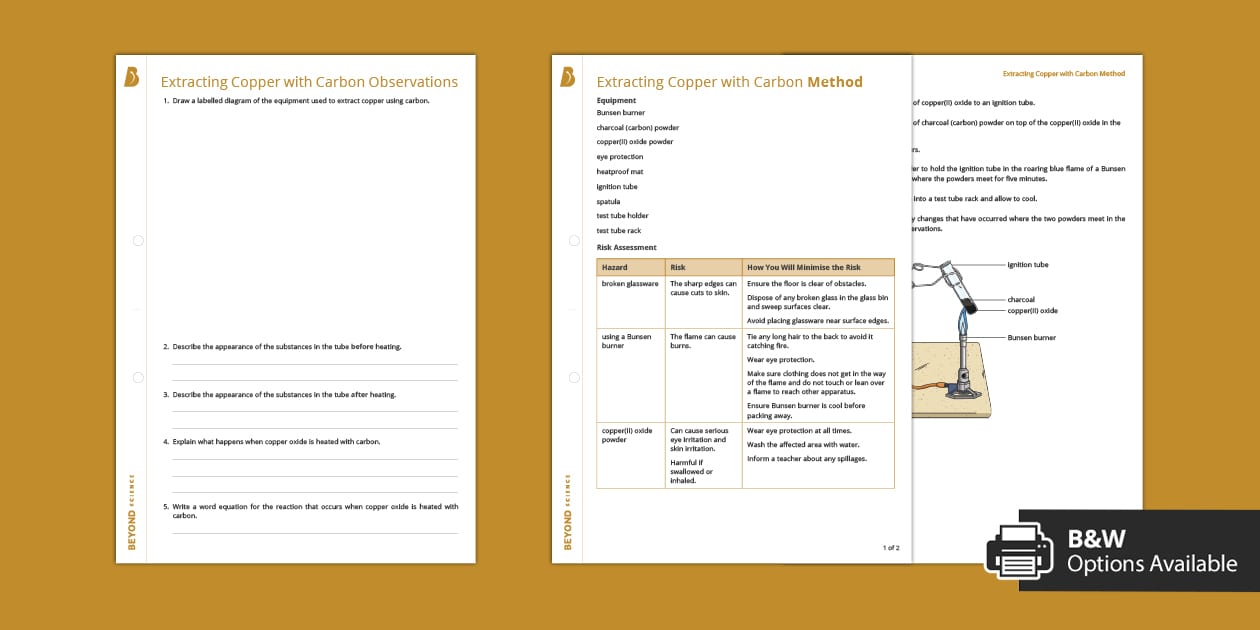 Extracting Copper with Carbon | KS3 Chemistry | Beyond