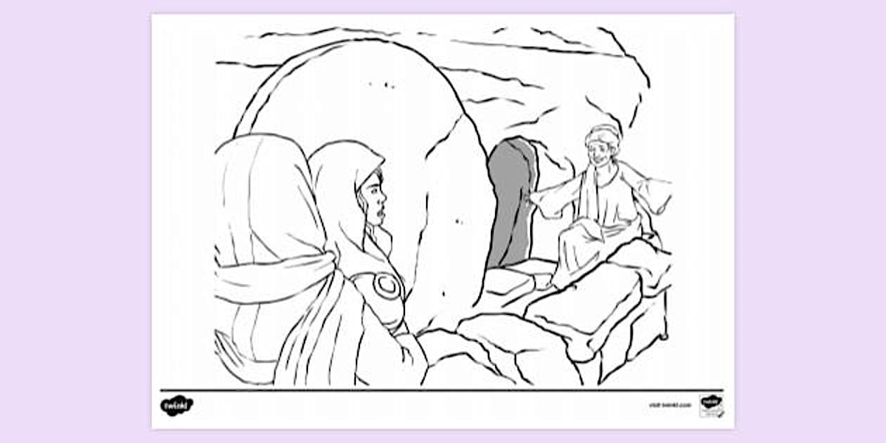 Jesus is Alive Colouring Page | Colouring Sheets | Twinkl