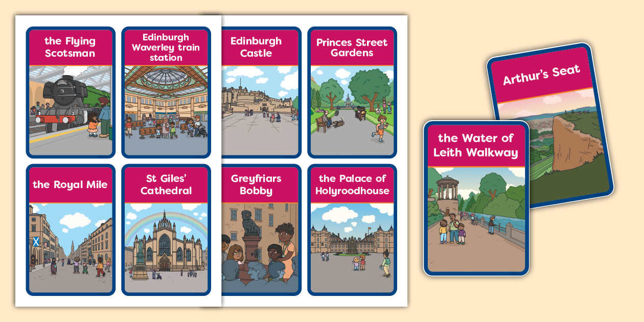 Originals First Words Flashcards: Edinburgh (teacher made)