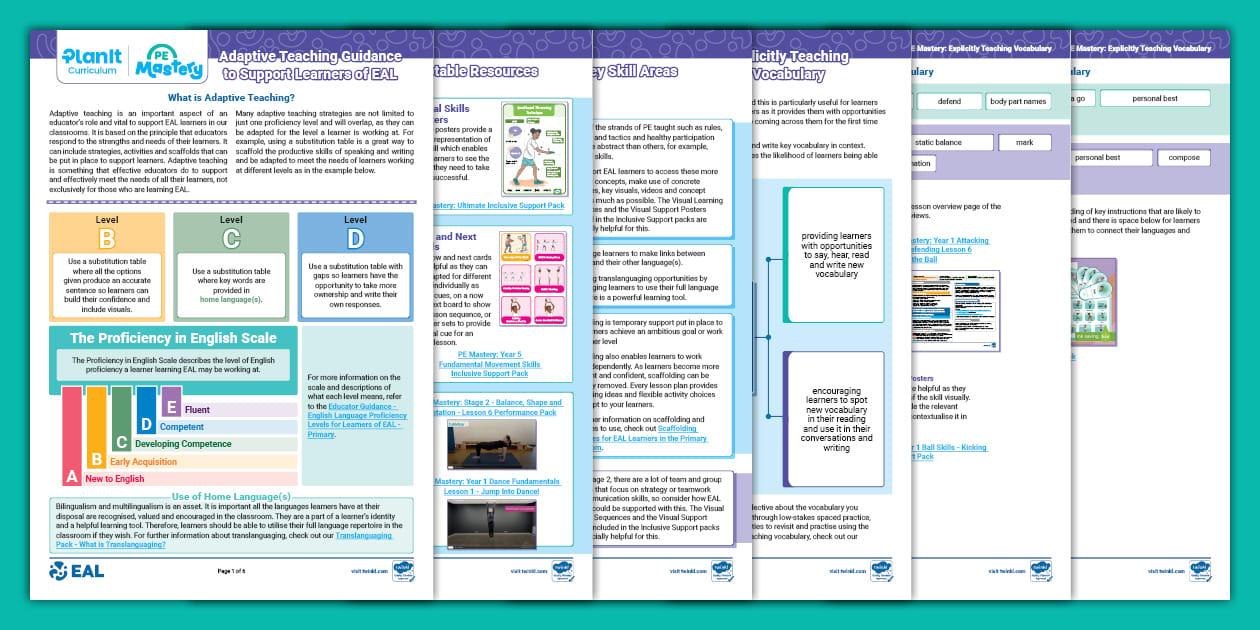PE Mastery: Adaptive Teaching to Support EAL Learners