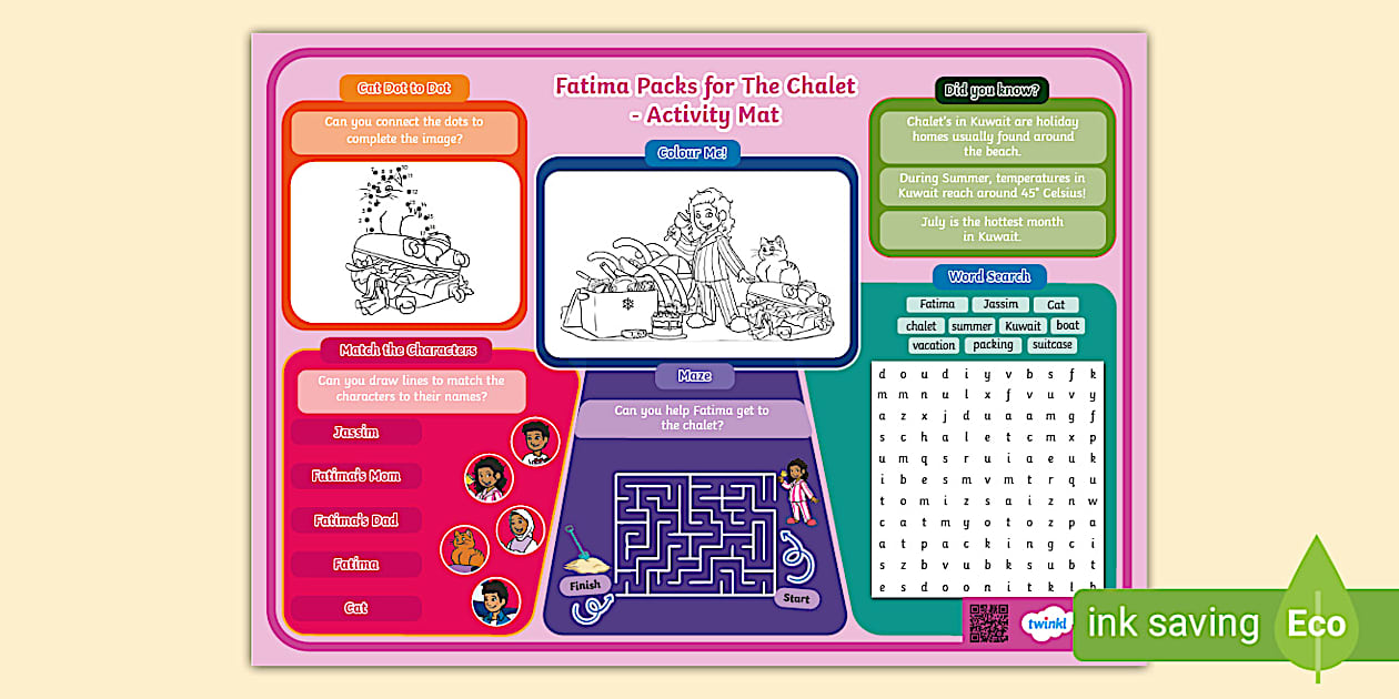 Fatima Packs for The Chalet - Activity Mat (teacher made)