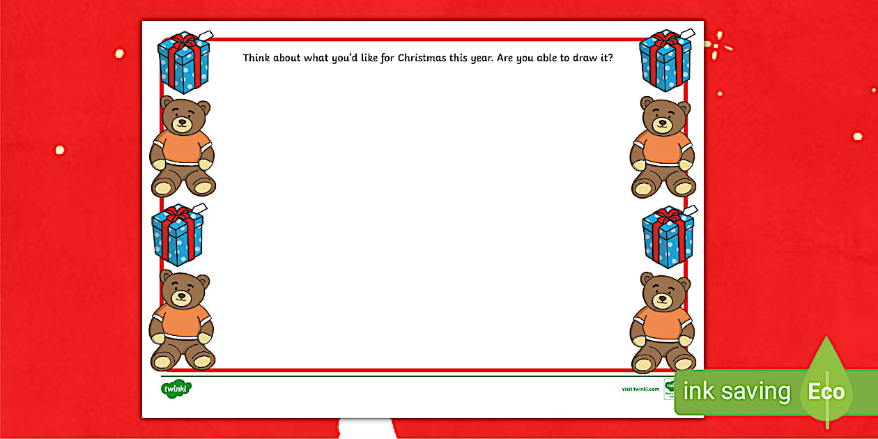 Christmas Present Drawing Prompts | Twinkl KS1 | Christmas