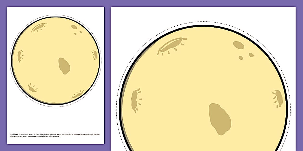 Moon Emoticon Cut-Out (teacher made) - Twinkl
