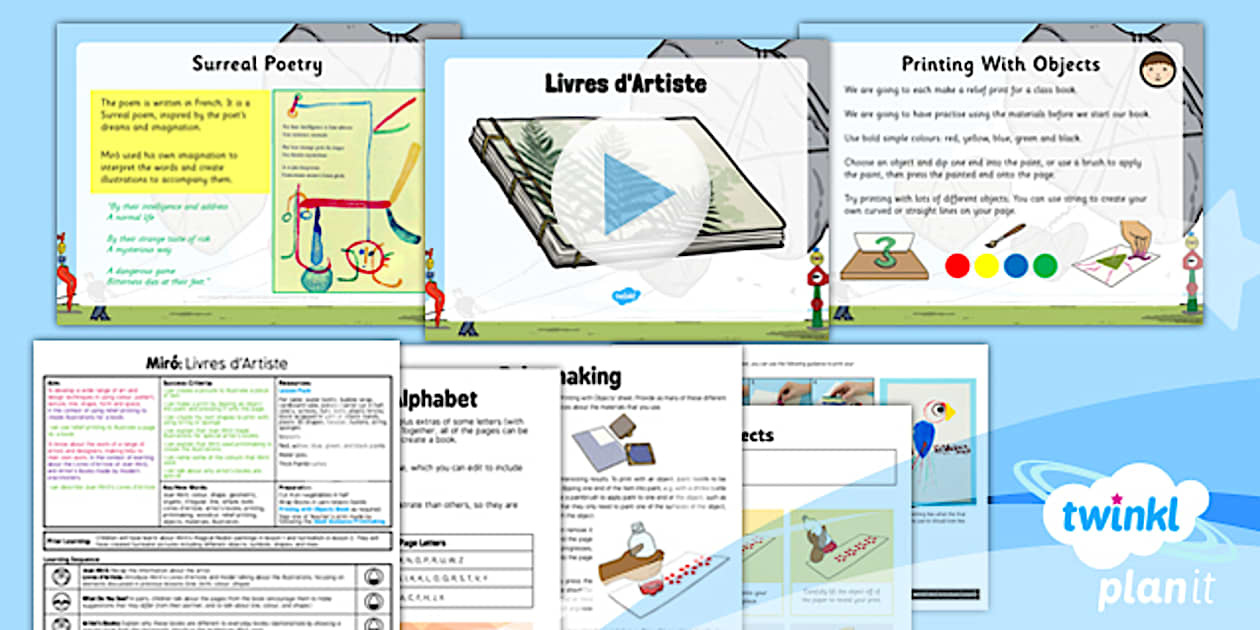 Miró The Spanish Artist | Livres d’Artiste | KS1 Art