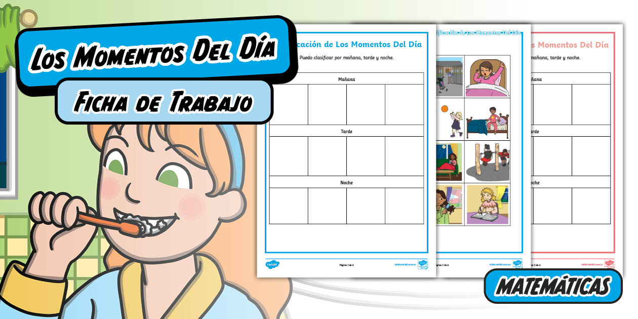 Folleto Noción de Tiempo - Twinkl Colombia