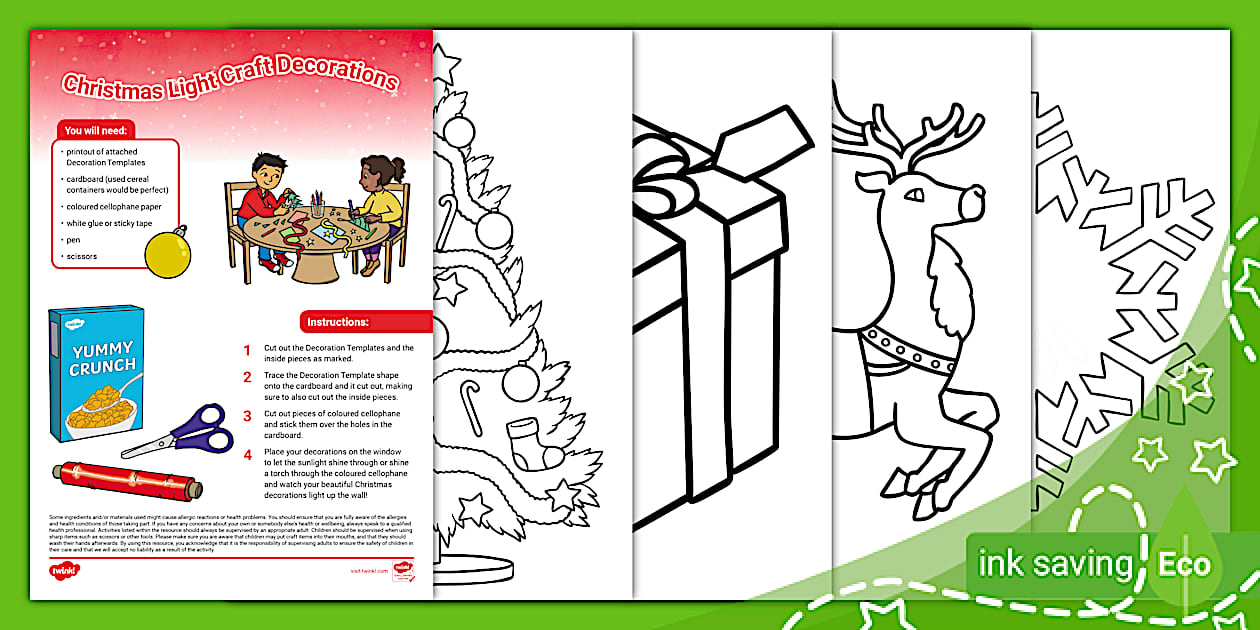 Christmas Light Craft Decorations