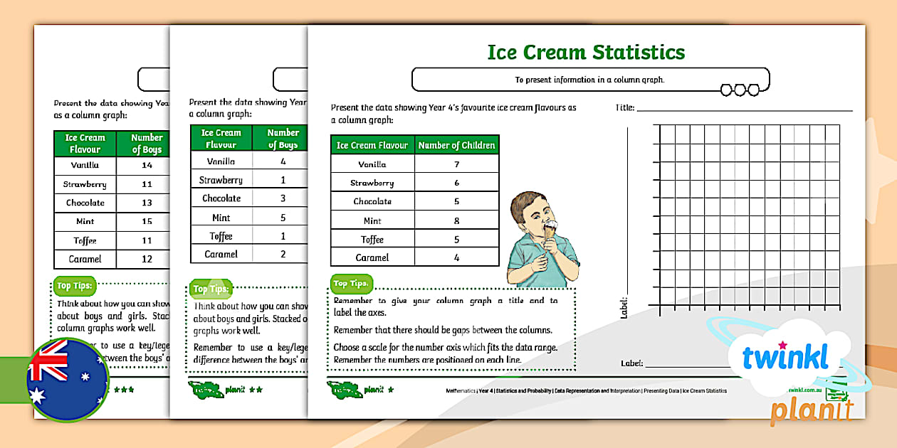 Year 4 Statistics: Presenting Data Home Learning Tasks