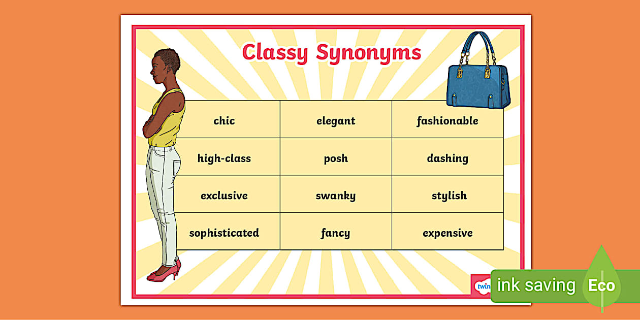 Classy Synonyms Word Mat (teacher made) - Twinkl
