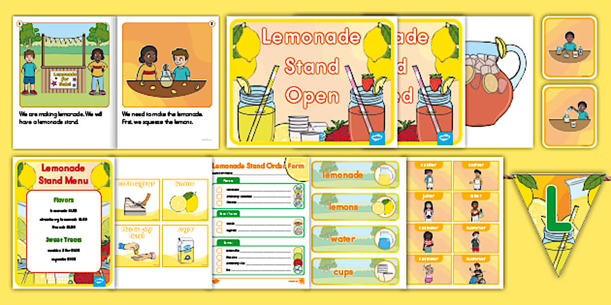 Lemonade Stand Dramatic Play Pack | National Lemonade Day