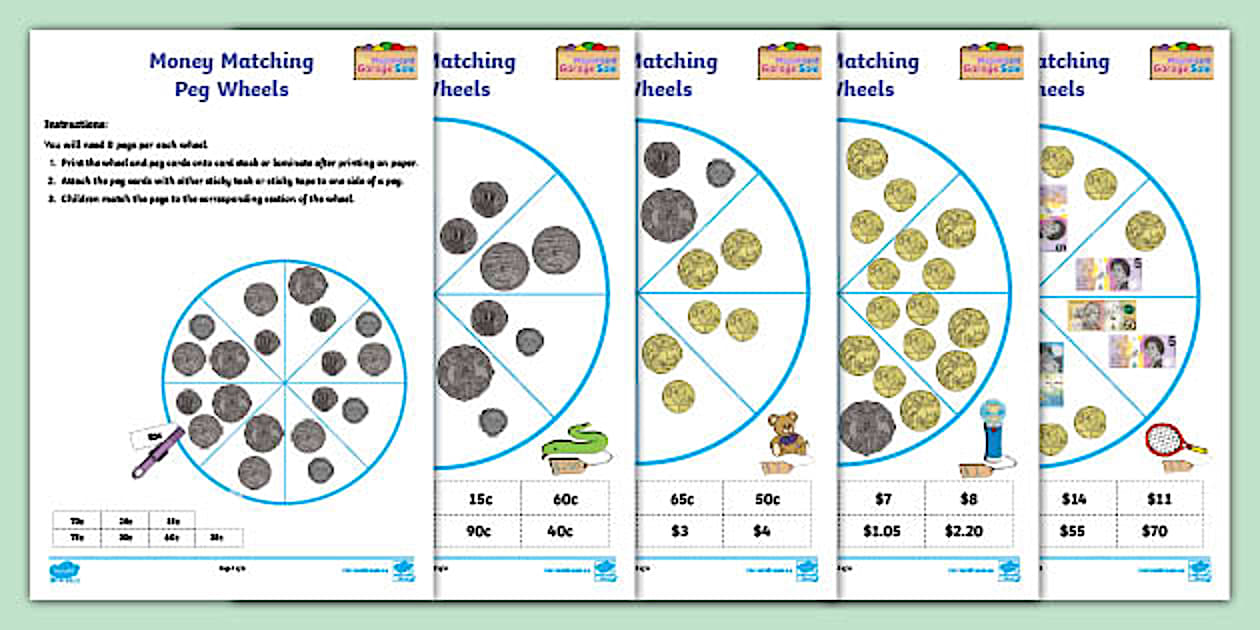 The Magnificent Garage Sale – Australian Money Peg Wheels