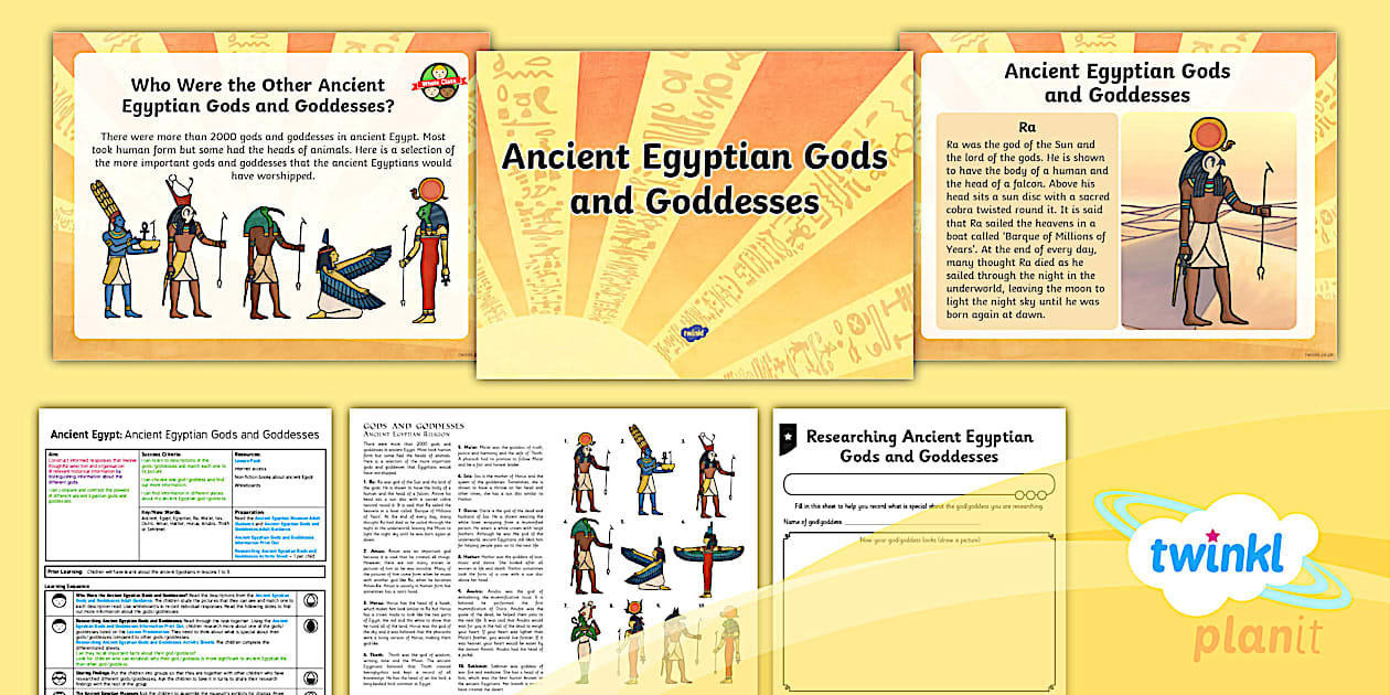 History: Ancient Egypt: Egyptian Gods UKS2 Lesson Pack 6