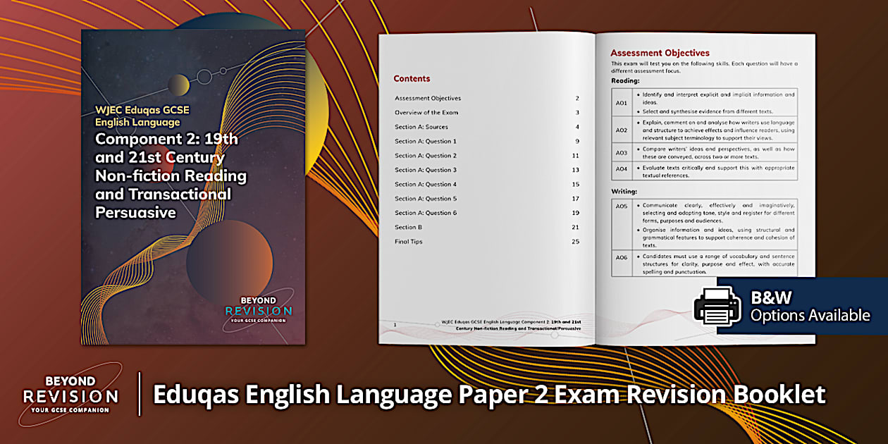 GCSE EDUQAS GCSE English Language Paper 2 Revision Booklet