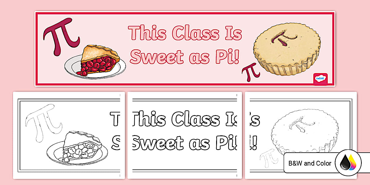 Sweet as Pi Banner (teacher made) - Twinkl