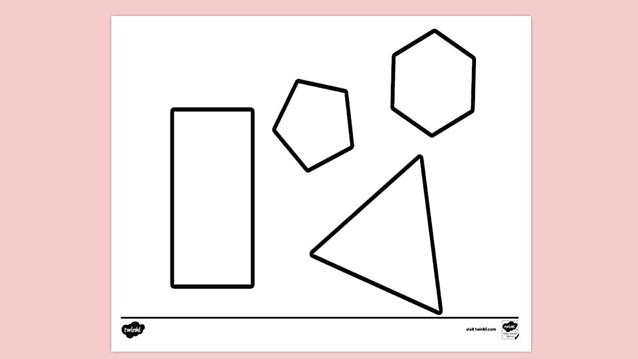 Shapes Colouring Sheet | Colouring Sheets (teacher made)