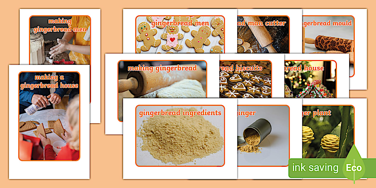 Editable Ginger and Gingerbread Display Photos - Twinkl