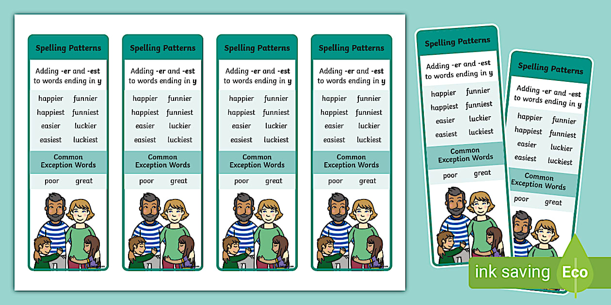 Phonics Level 6 Week 9 - Spelling Bookmarks (Teacher-Made)