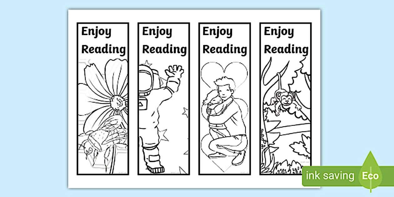 Black and White Bookmarks to Print - Primary Resources
